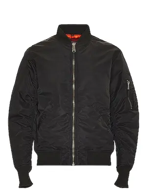 SCHOTT Schott Nylon Flight Jacket Black