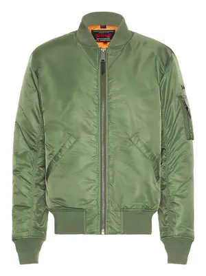 SCHOTT Nylon Flight Jacket - Sage