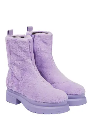 JW Anderson Logo Ankle Boots - Purple