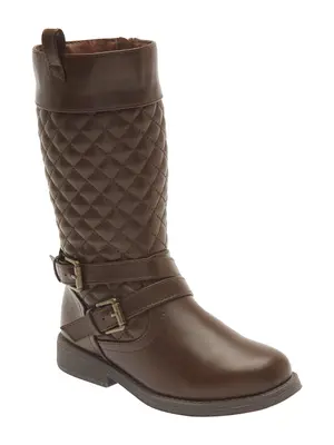 DREAM PAIRS DREAM PAIRS Moto Knee High Boots Brown