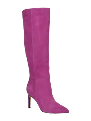 Nine West Nine West Richy Pointed Toe Knee High Boots Pink