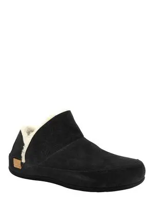 STRIVE Geneva Faux Fur Slipper - Black