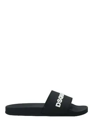 Dsquared2 Rubber Pool Slides Black