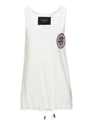 Mr & Mrs Italy Tank Top In Linen Blend Ivory