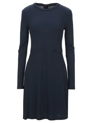 MANILA GRACE MANILA GRACE Mini Flared Dress Dark Blue