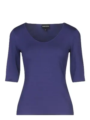 Emporio Armani EMPORIO ARMANI Jersey T-Shirt Purple