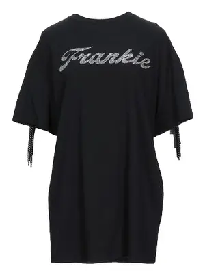 FRANKIE MORELLO FRANKIE MORELLO Printed Cotton T-Shirt Black