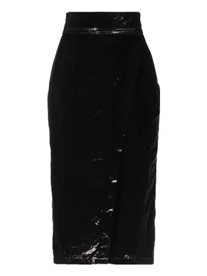 L' AUTRE CHOSE L' AUTRE CHOSE Midi Velvet Skirt Brown
