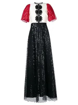 MACGRAW Macgraw Sequin-Embellished Gown