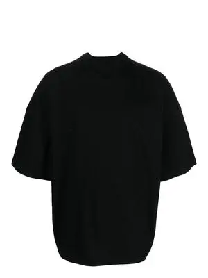 JIL SANDER Short-sleeved Cotton T-shirt - Black