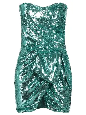 Elisabetta Franchi Mini Sequin Dress Blue