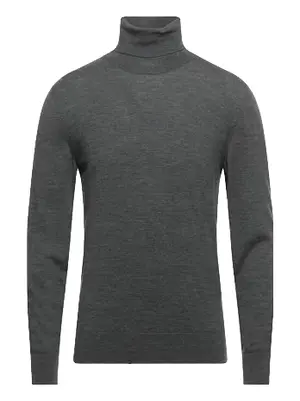 Dolce & Gabbana Turtleneck Virgin Wool Sweater - Grey