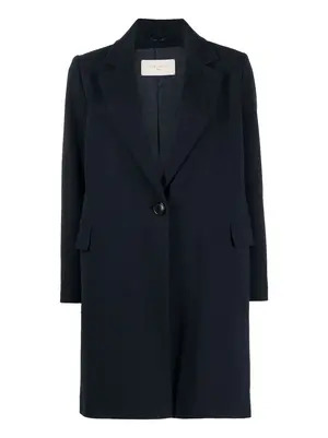 CIRCOLO 1901 Buttoned Single-breasted Coat - Blue