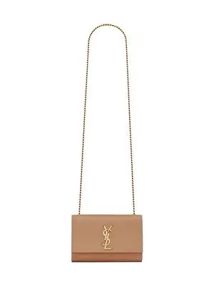 Saint Laurent Small Kate Shoulder Bag - Brown