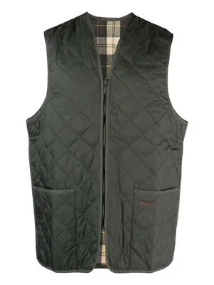 Barbour Quilted Zip-up Gilet - Green