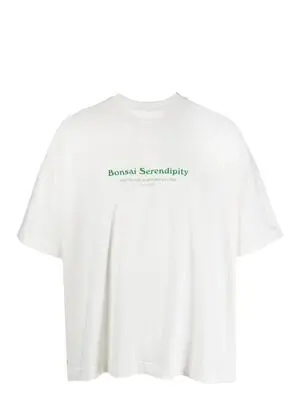 BONSAI Logo Print T-shirt - White