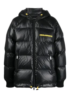Dsquared2 Chest Logo-print Padded Jacket - Black