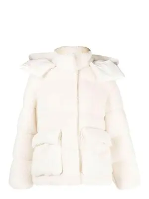 OFF-WHITE Arrows Fleece-Texture Puffer Jacket