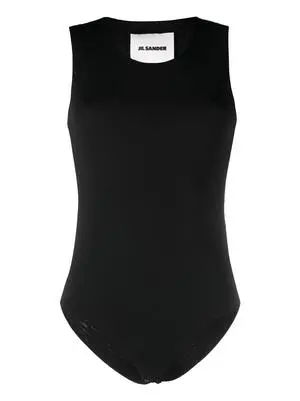 JIL SANDER Crew-neck Vest - Black