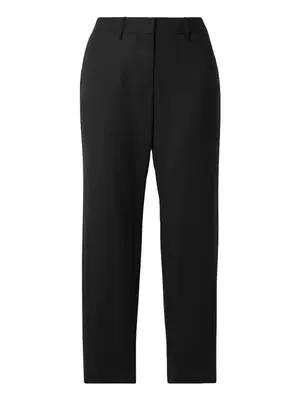 NILI LOTAN Tel Aviv Wool-blend Twill Pants - Black