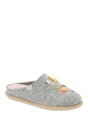 TONI PONS Deli Slipper Grey With Floral