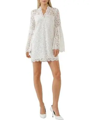 Endless Rose Floral Lace Minidress - Ivory