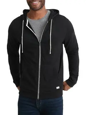 Marine Layer Afternoon Front Zip Hoodie - Black