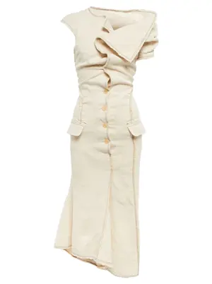 Jacquemus La Robe Camargue Midi Dress - White