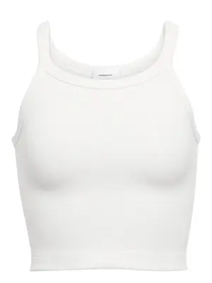 Wardrobe.NYC X Hailey Bieber Hb Cropped Tank Top - White