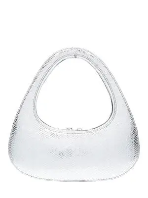 Coperni Swipe Leather Tote - Silver