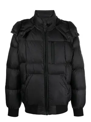Moose Knuckles Padded Zip-up Coat - Black