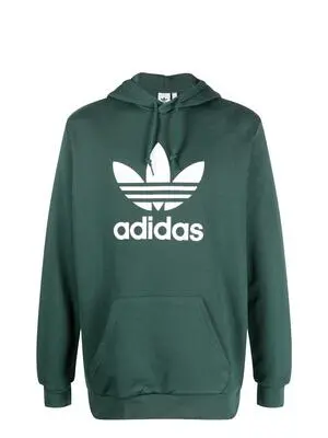 Adidas Logo-print Hoodie - Green