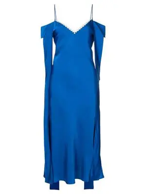 ELLERY Silk Blend Spaghetti Strap Dress