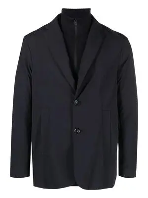 Emporio Armani Single-breasted Blazer - Black