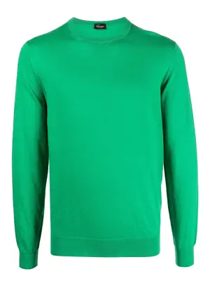 DRUMOHR Crew-neck Cashmere Sweater - Green