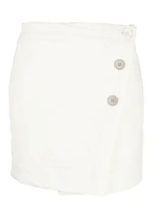Emporio Armani Quilted Wrap Skirt - White