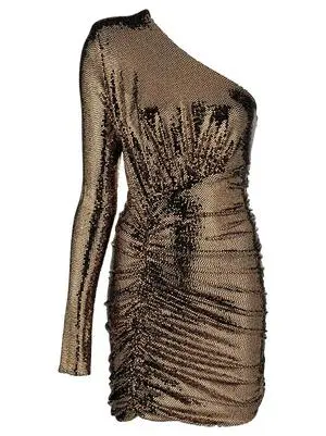 ALEXANDRE VAUTHIER Sequin-Embellished Ruched Dress