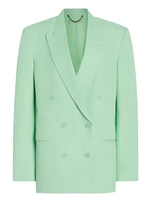 Stella McCartney Oversized Double-breasted Blazer - Green