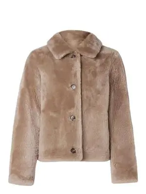 YVES SALOMON Shearling Jacket - Neutrals