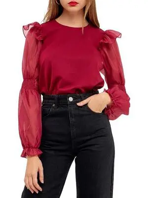 ENGLISH FACTORY English Factory Puff Sleeve Blouse