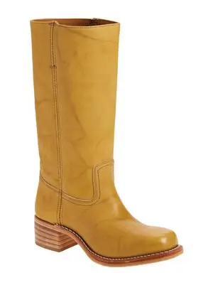 Frye Campus Knee High Boot - Banana - Montana Leather
