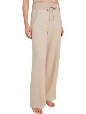 Eberjey Eberjey Wide Leg Lounge Sweater Pants Oat