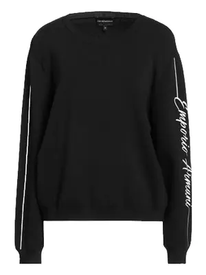 Emporio Armani Cashmere Crewneck Sweater Black