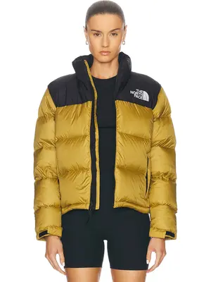 The North Face The North Face 1996 Retro Nuptse Jacket Amber Green & Tnf Black