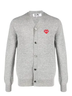 PLAY COMME DES GARCON Comme Des Garçons Play Logo-Patch Cardigan