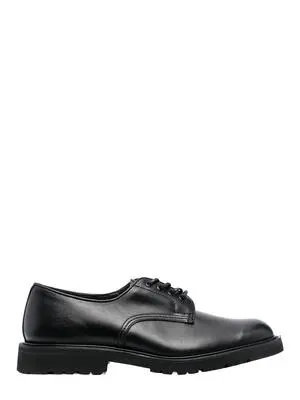 TRICKER'S Lace-up Leather Derby Shoes - Black