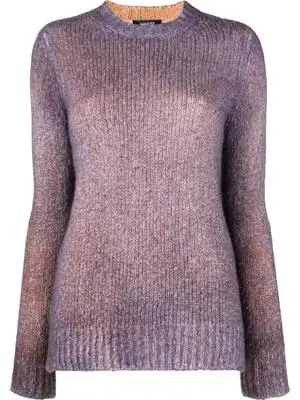 Avant Toi Chunky Ribbed-knit Jumper - Purple