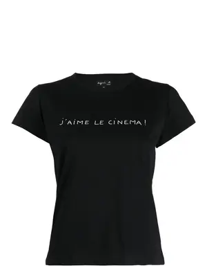 AGNÈS B. Graphic T-shirt - Black