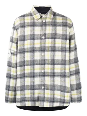 JIL SANDER Checked Shirt Jacket - White