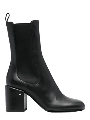 Laurence Dacade Block Heel Leather Boots - Black